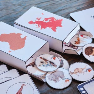 Continents Printable Pack: Montessori Geography Activities for Kids - Etsy