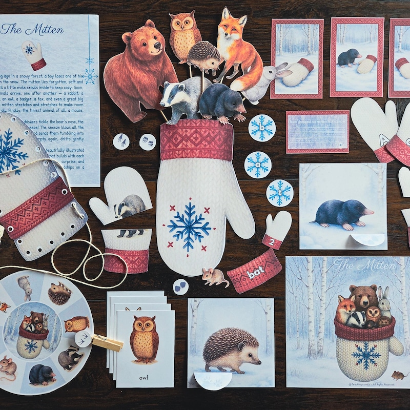 Mitten Card - Etsy