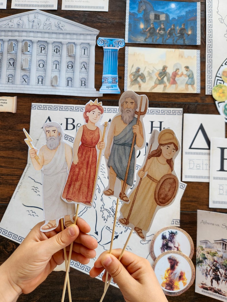Ancient Greece Activity Pack: History, Myths, and Crafts (digital ...