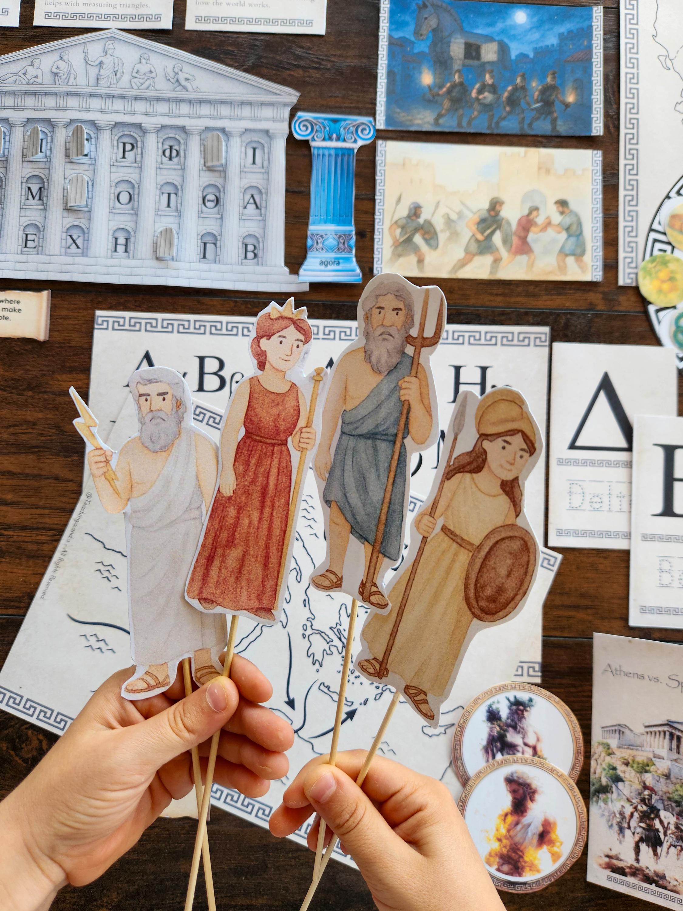 Ancient Greece Activity Pack: History, Myths, and Crafts (digital ...