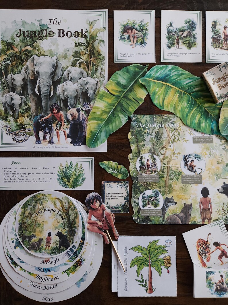 The Jungle Book Companion: Homeschool Literature Study (printable) - Etsy