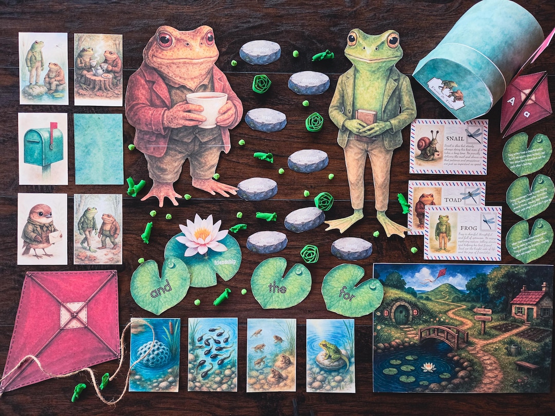 Frog and Toad Book Companion: Printable Study Guide With Activities (98 ...