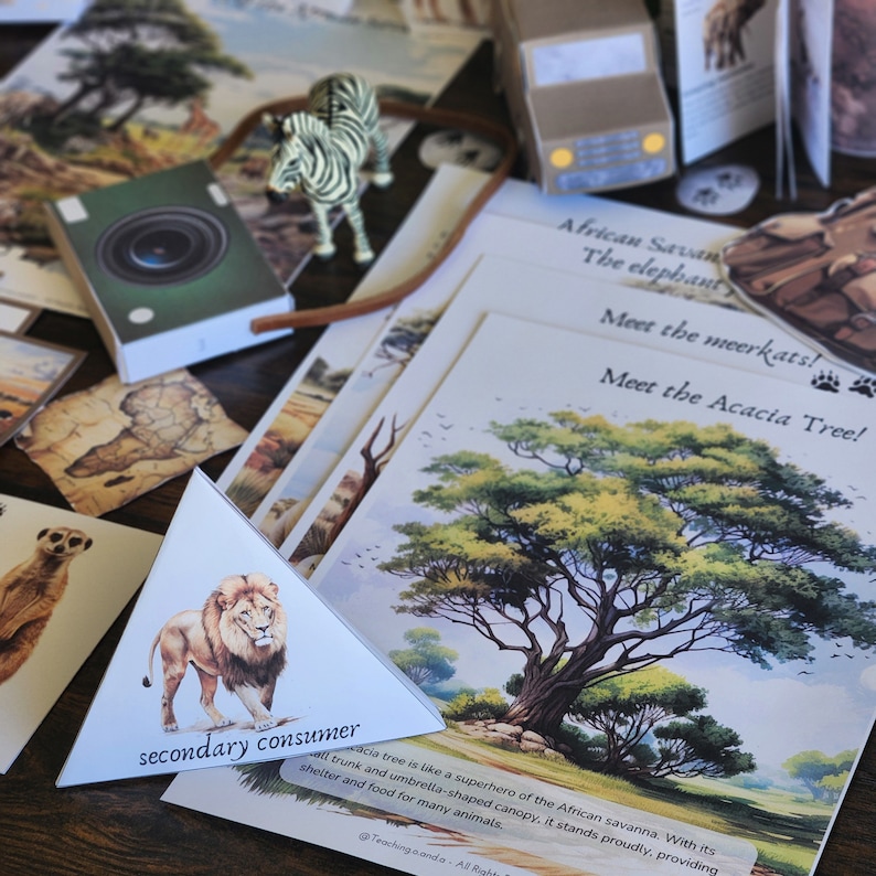 African Savanna Activity Pack: Animals, Stories, Crafts (printable) - Etsy