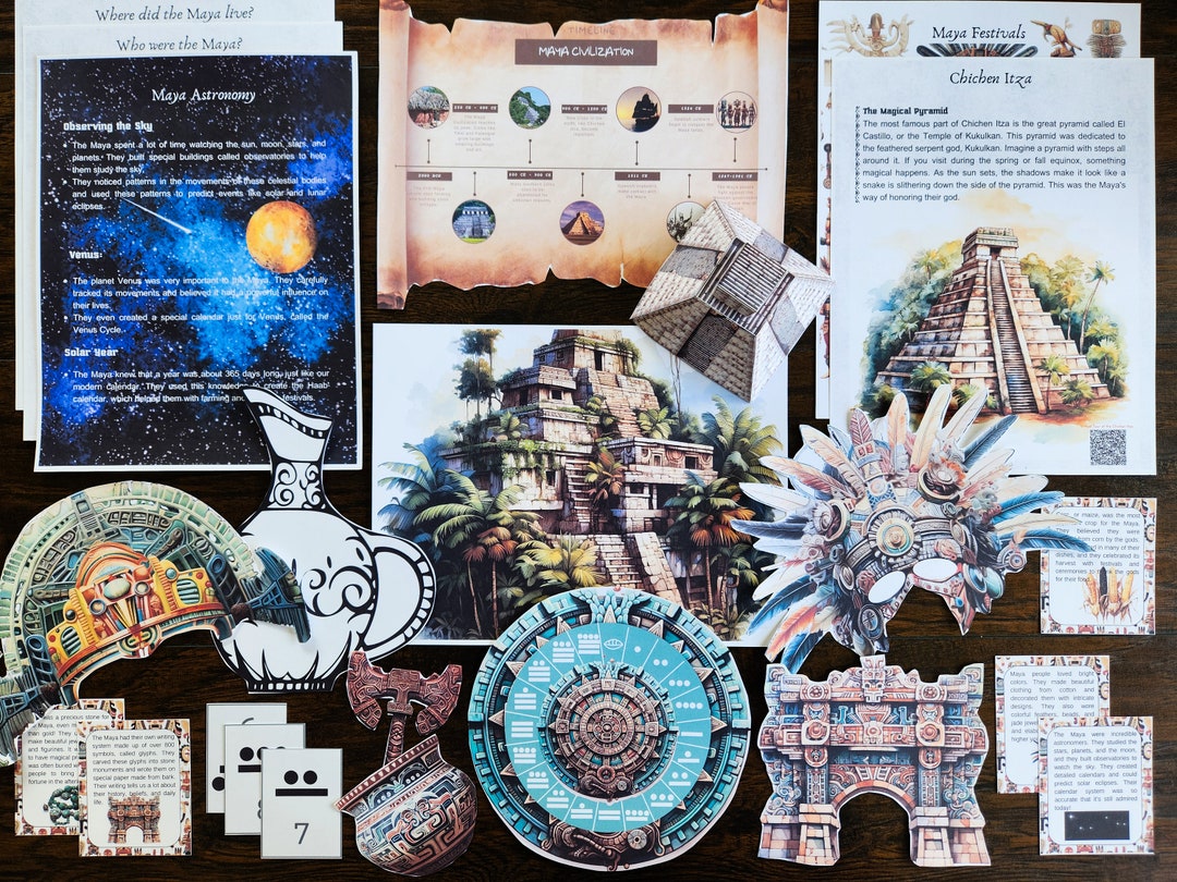 Ancient Maya, Maya Unit Study, Montessori Printables, Homeschool ...
