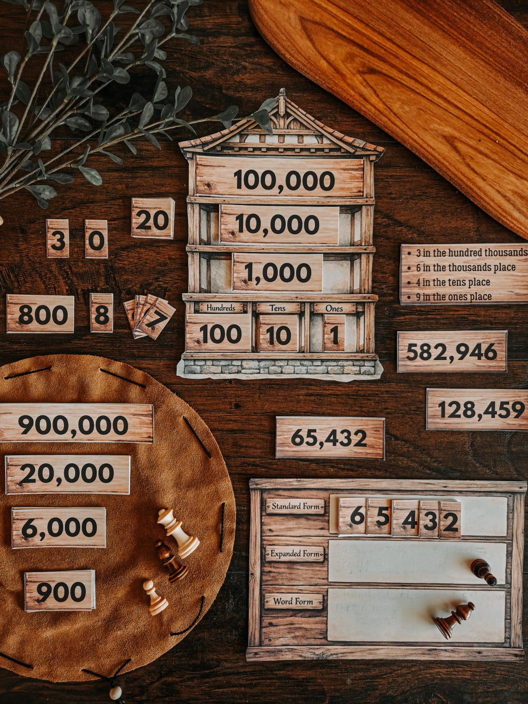 Place Value House Math Kit, Hands-on Number Activities, Expanded Form ...