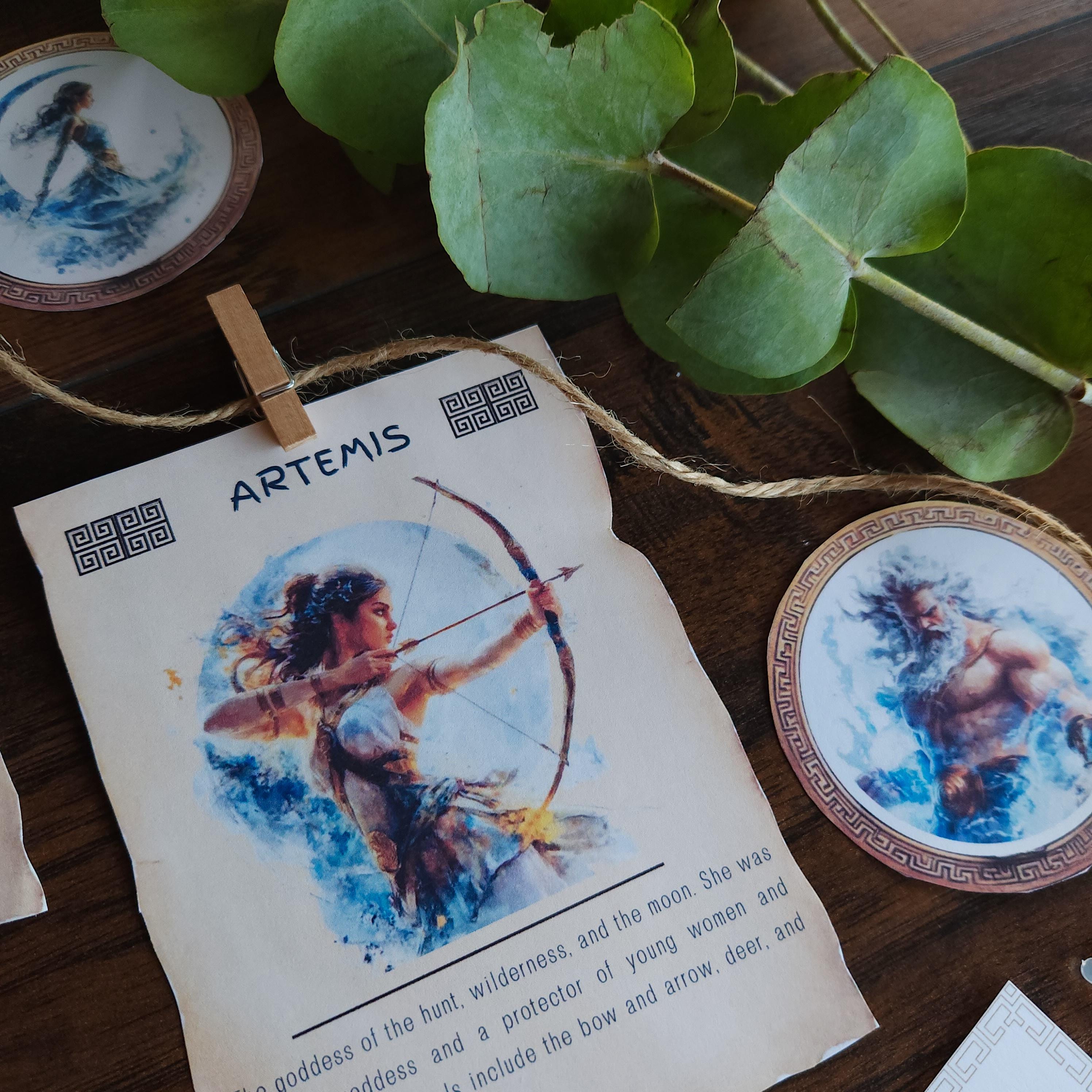 Greek Mythology, Gods & Goddesses, Flashcards, Family Tree, Homeschool ...