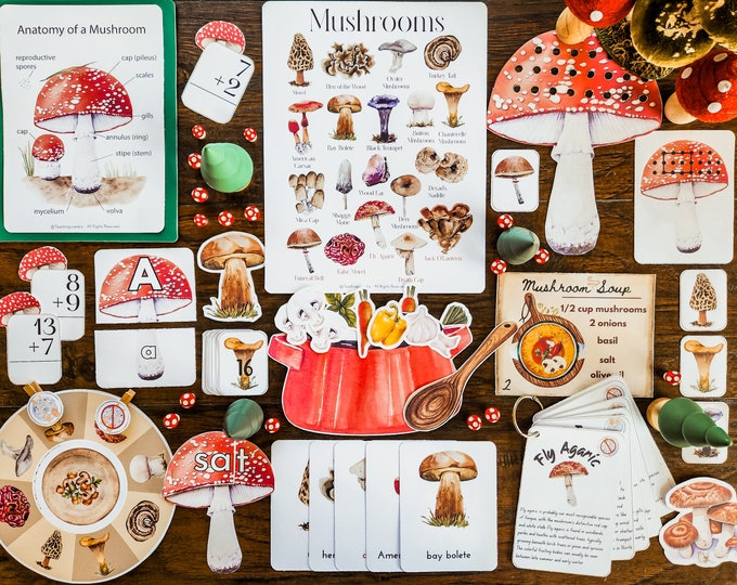 Useful Fungi Digital Bundle - Digital Print + Learning Cards ...