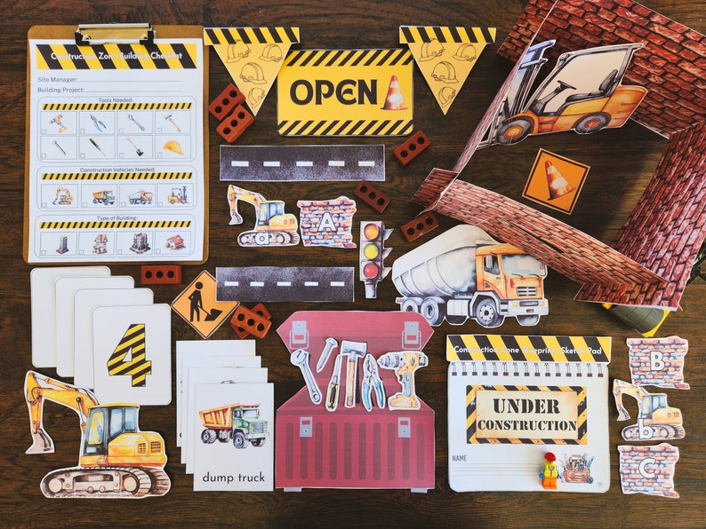 Construction, Dramatic Play, Dump Truck, Excavator, Homeschool ...