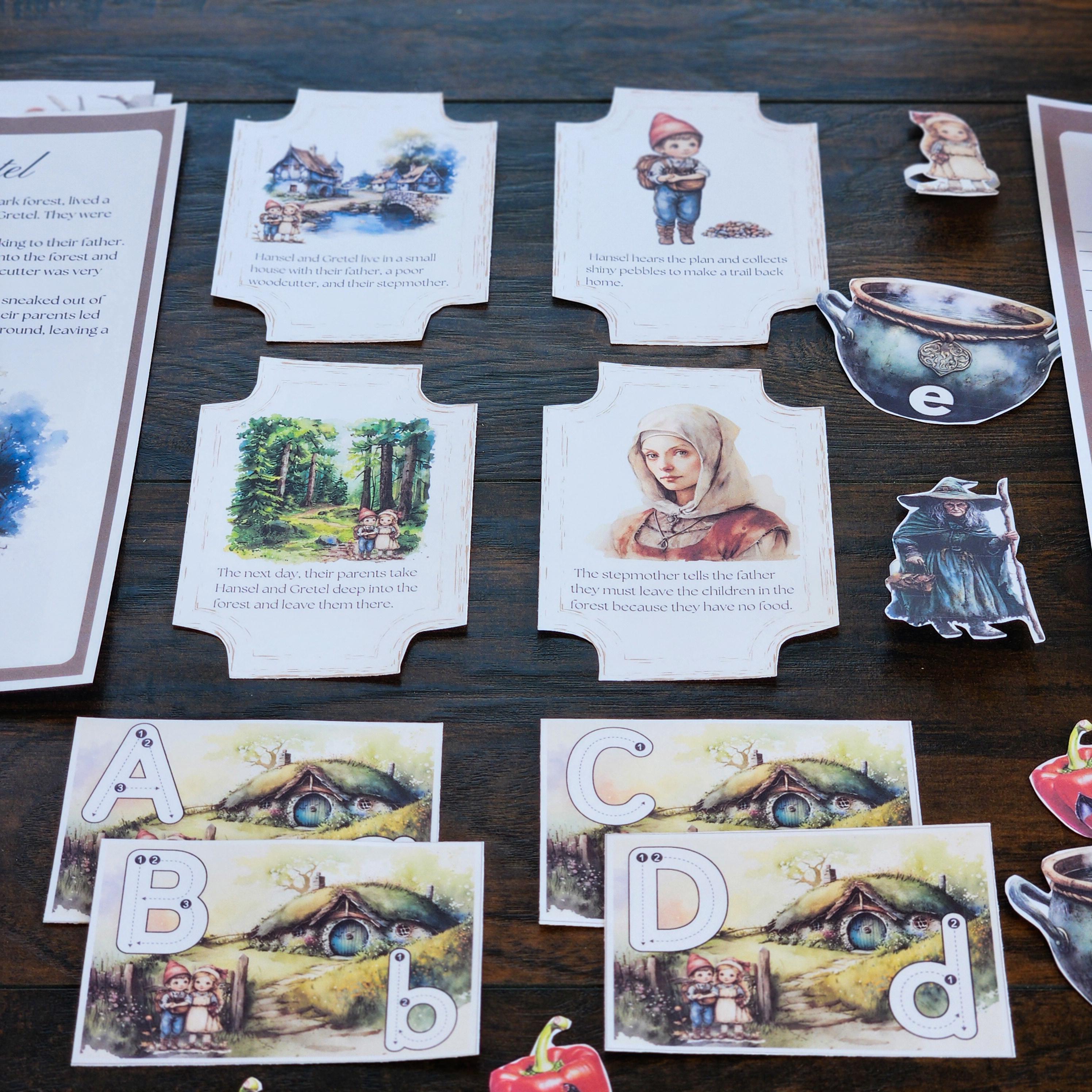 Hansel & Gretel Activity Pack: Finger Puppets, Gingerbread House ...