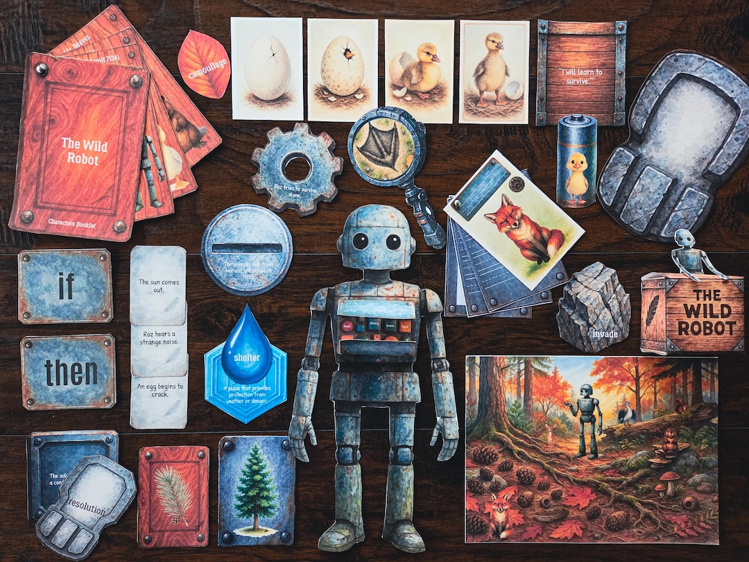 The Wild Robot Book Companion: Homeschool STEM Literature Unit ...