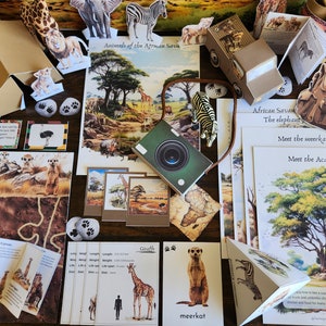 African Savanna Activity Pack: Animals, Stories, Crafts (printable) - Etsy