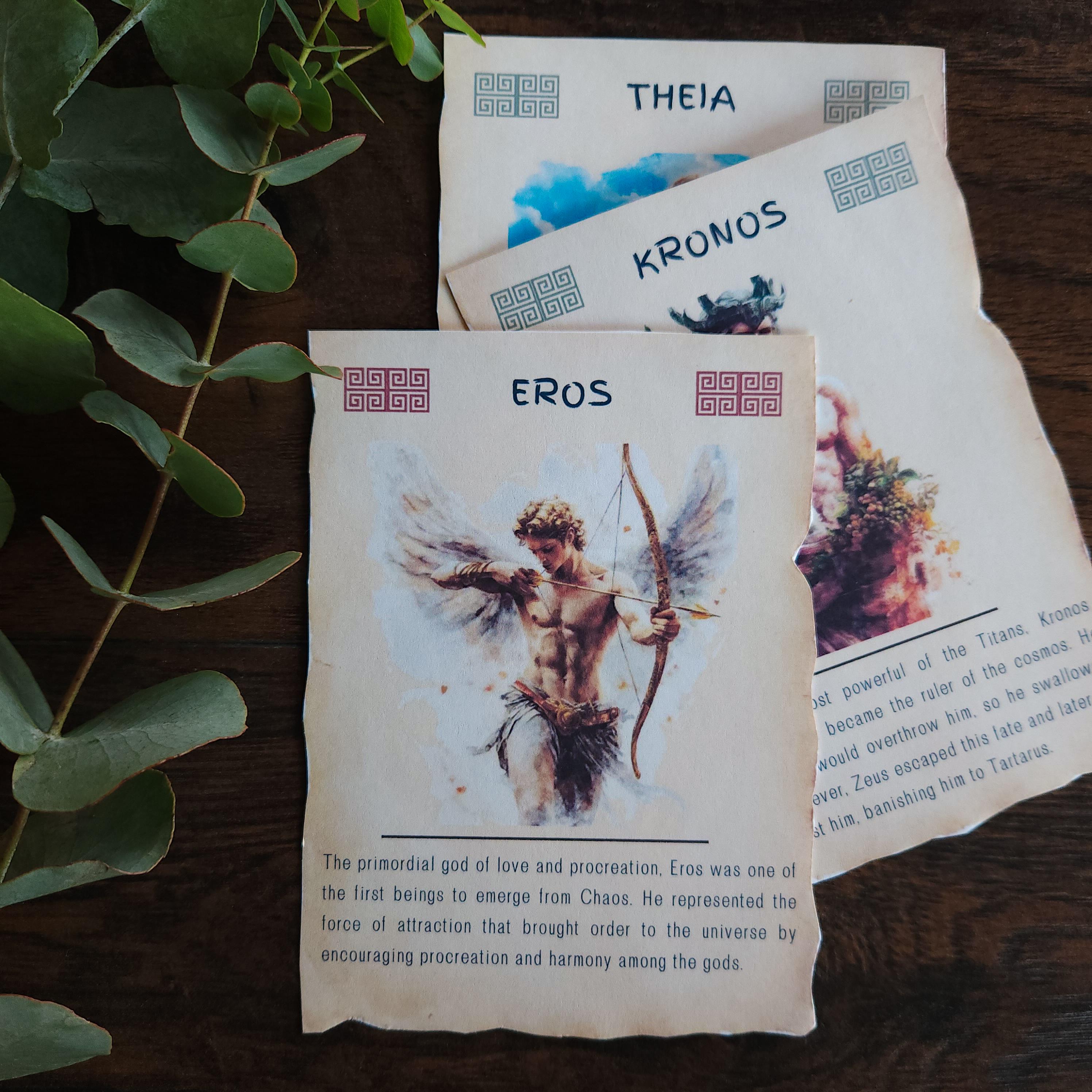 Greek Mythology, Gods & Goddesses, Flashcards, Family Tree, Homeschool ...