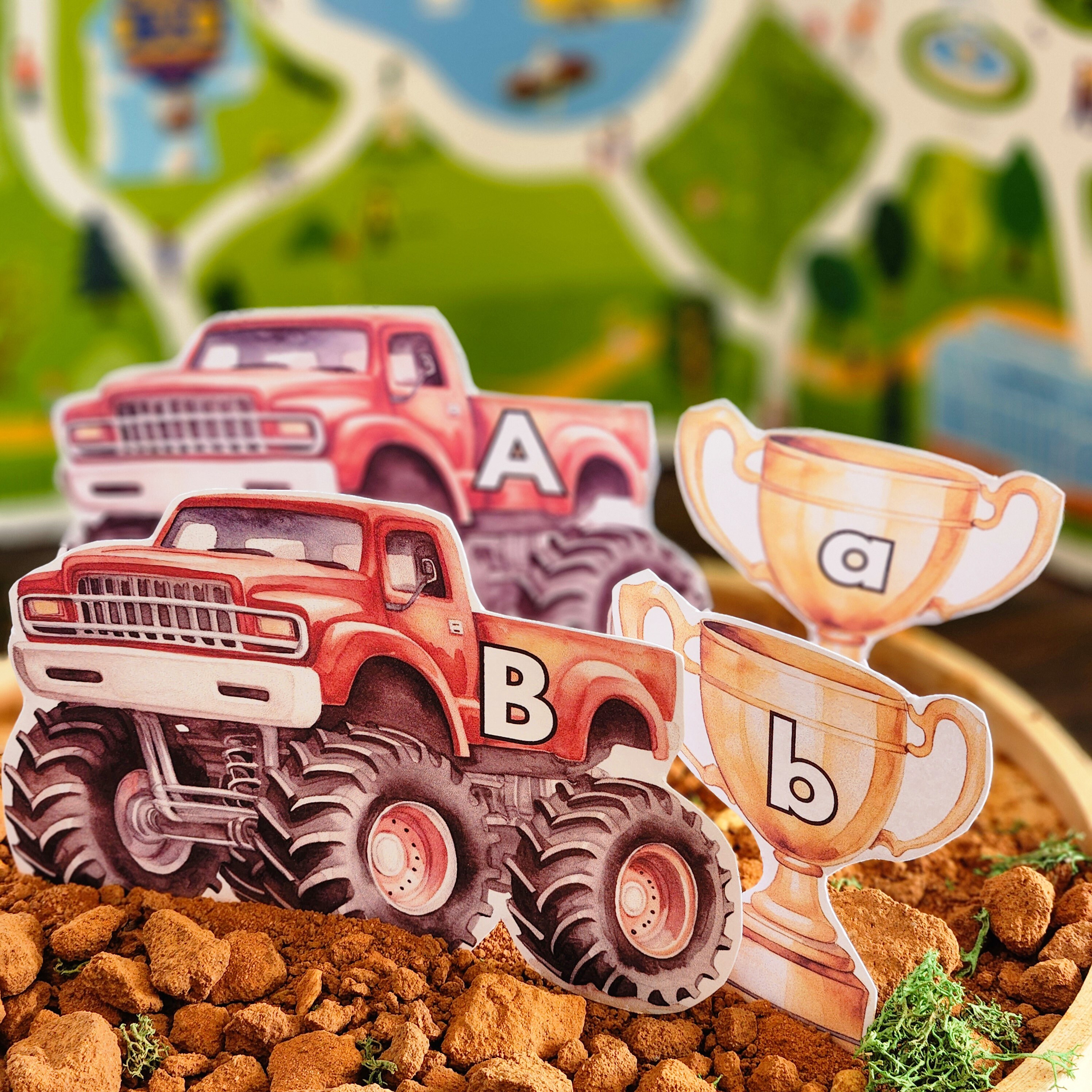 Monster Truck ABC Study Downloadable Prints Letters Montessori ...