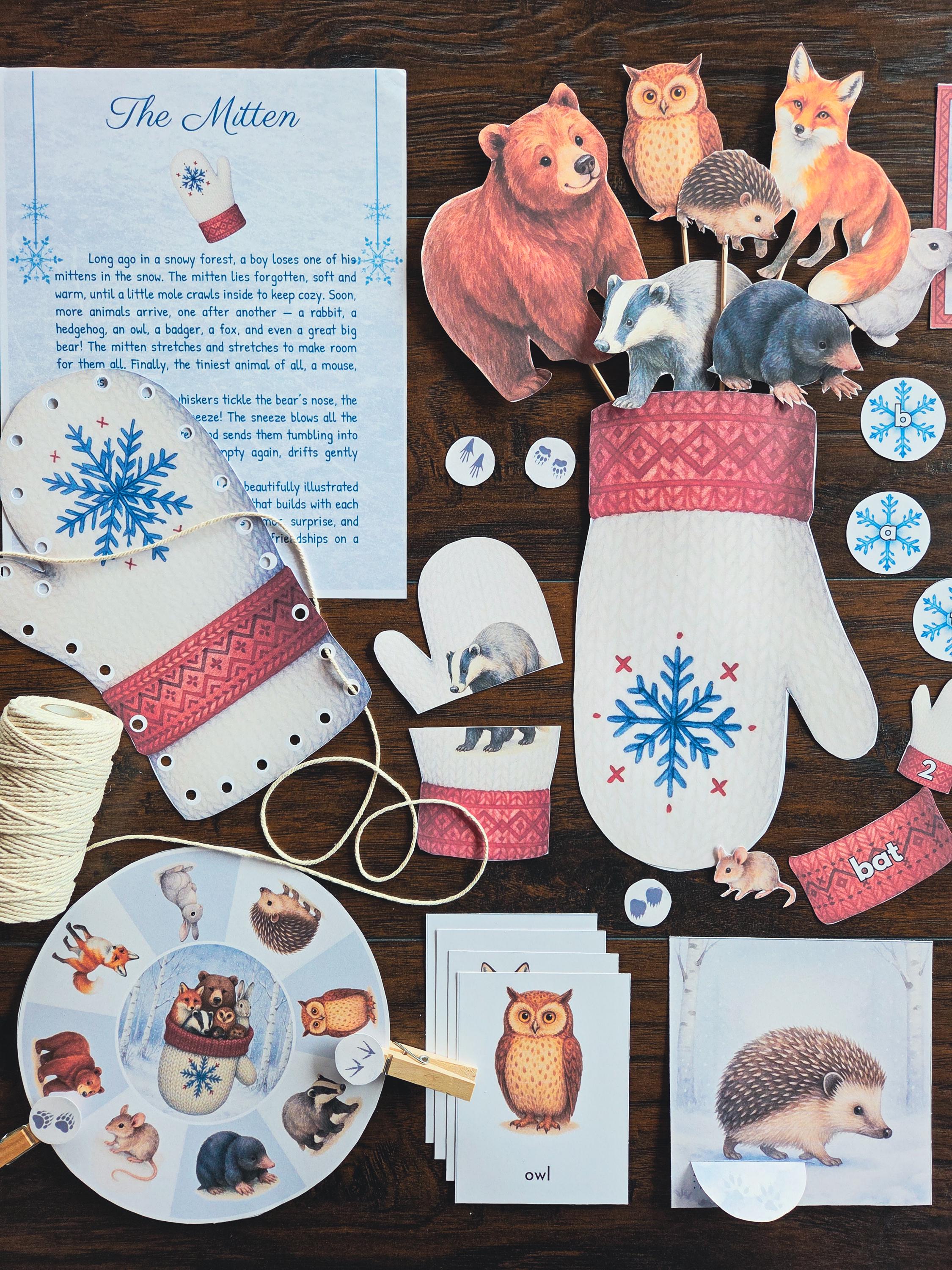 The Mitten Book Companion | Winter Story Activities, Printables ...