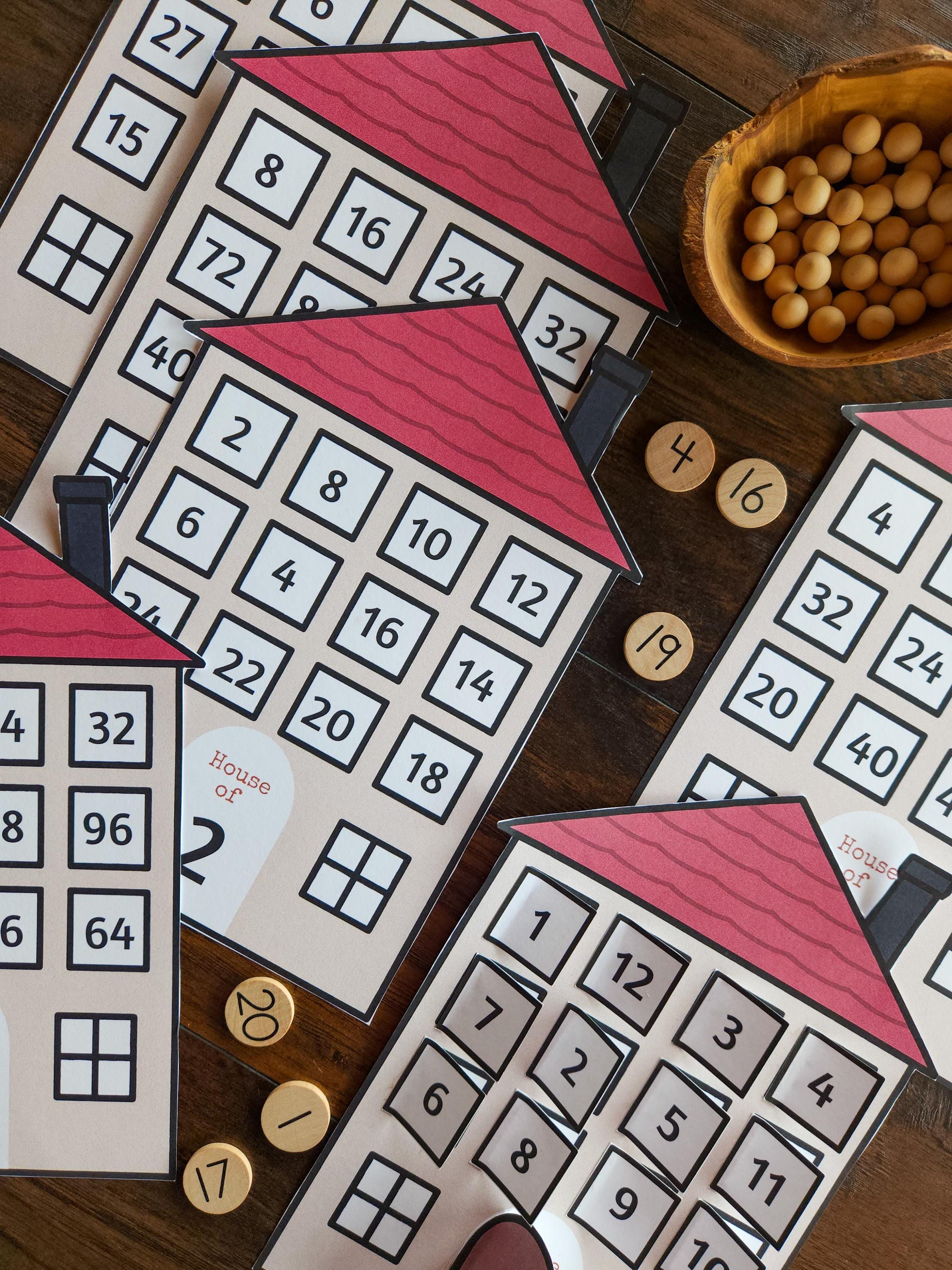 Multiplication Houses: Math Learning Activity (printable) - Etsy