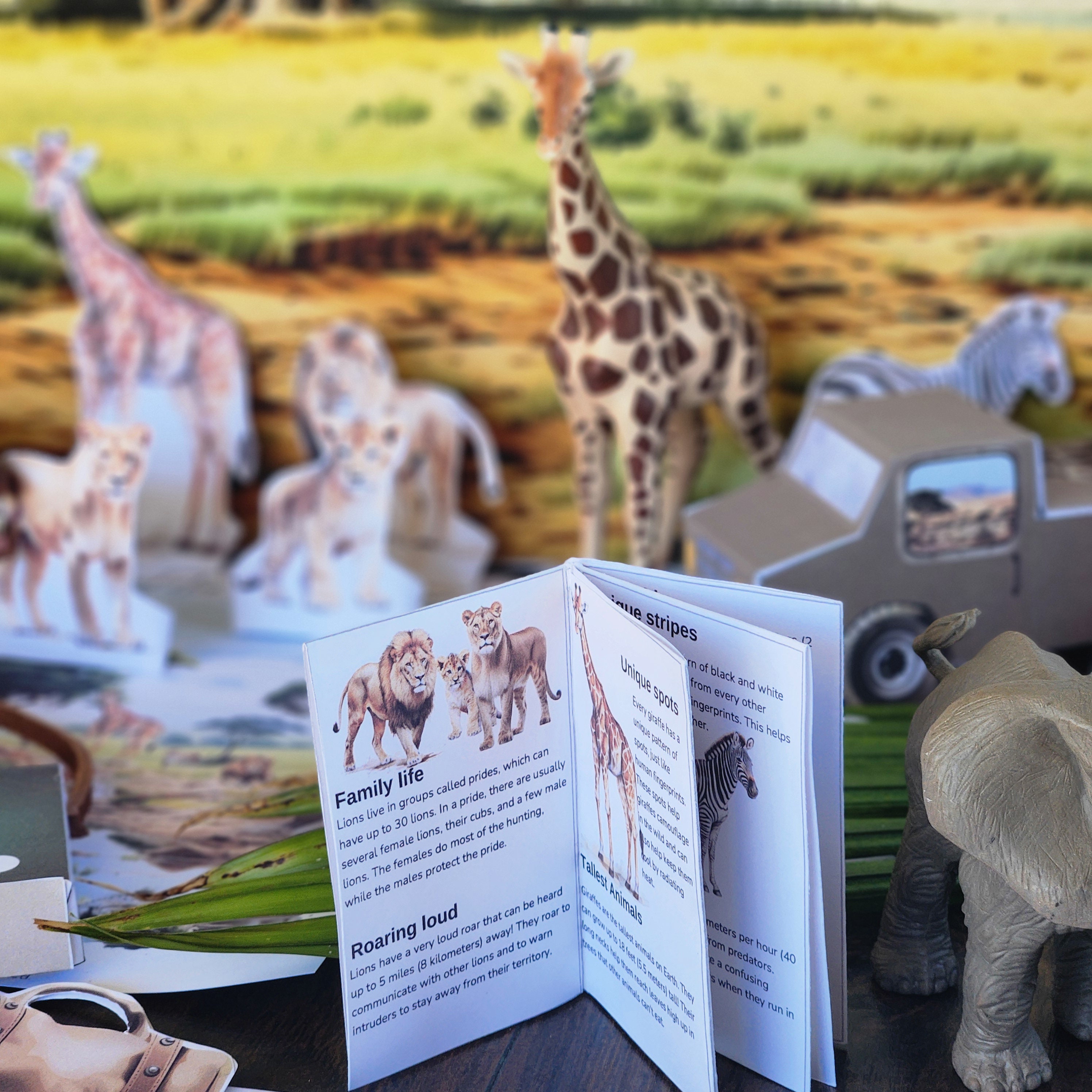 African Savanna Activity Pack: Animals, Stories, Crafts (printable) - Etsy