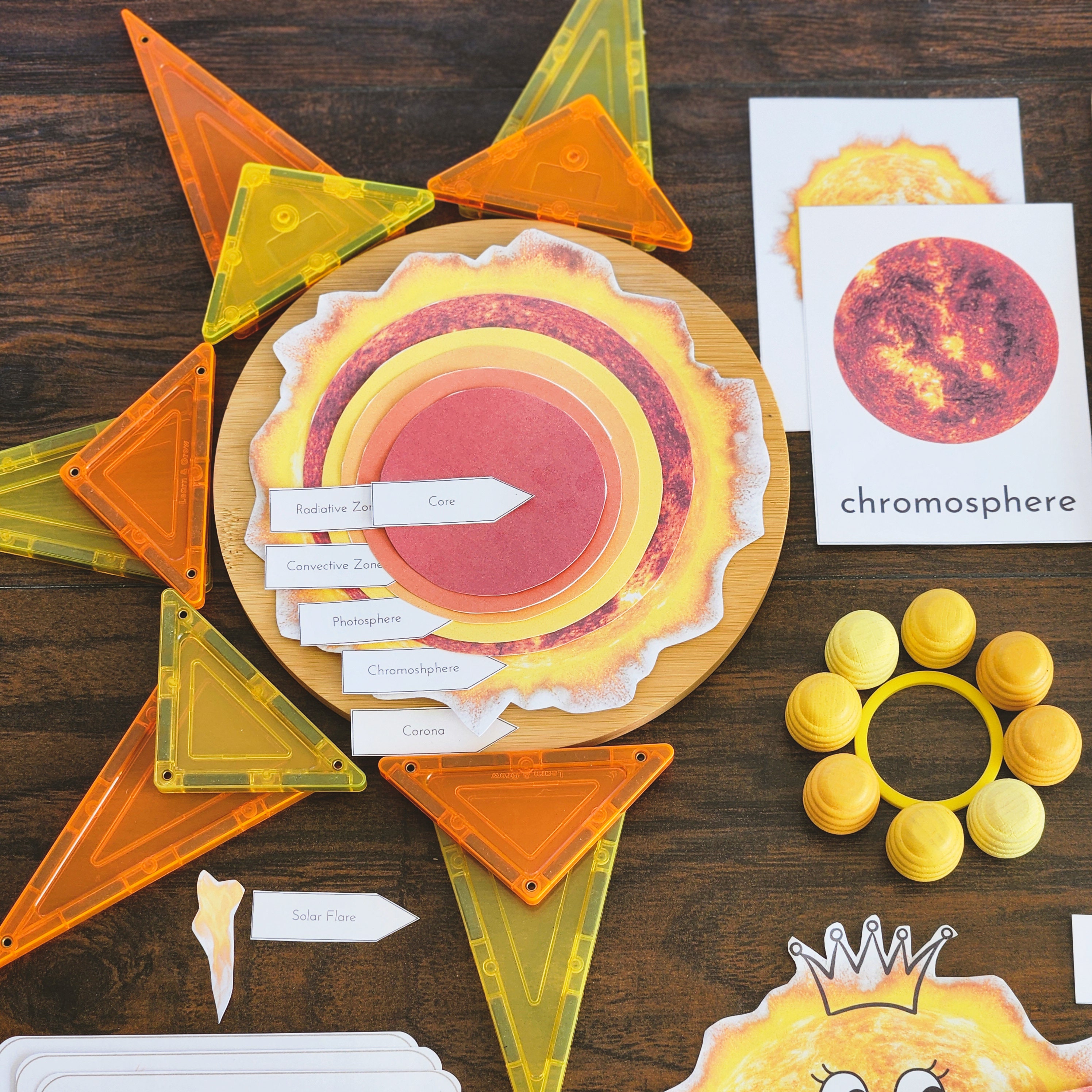 Layers of the Sun Printable Pack: Astronomy Homeschool Resource - Etsy