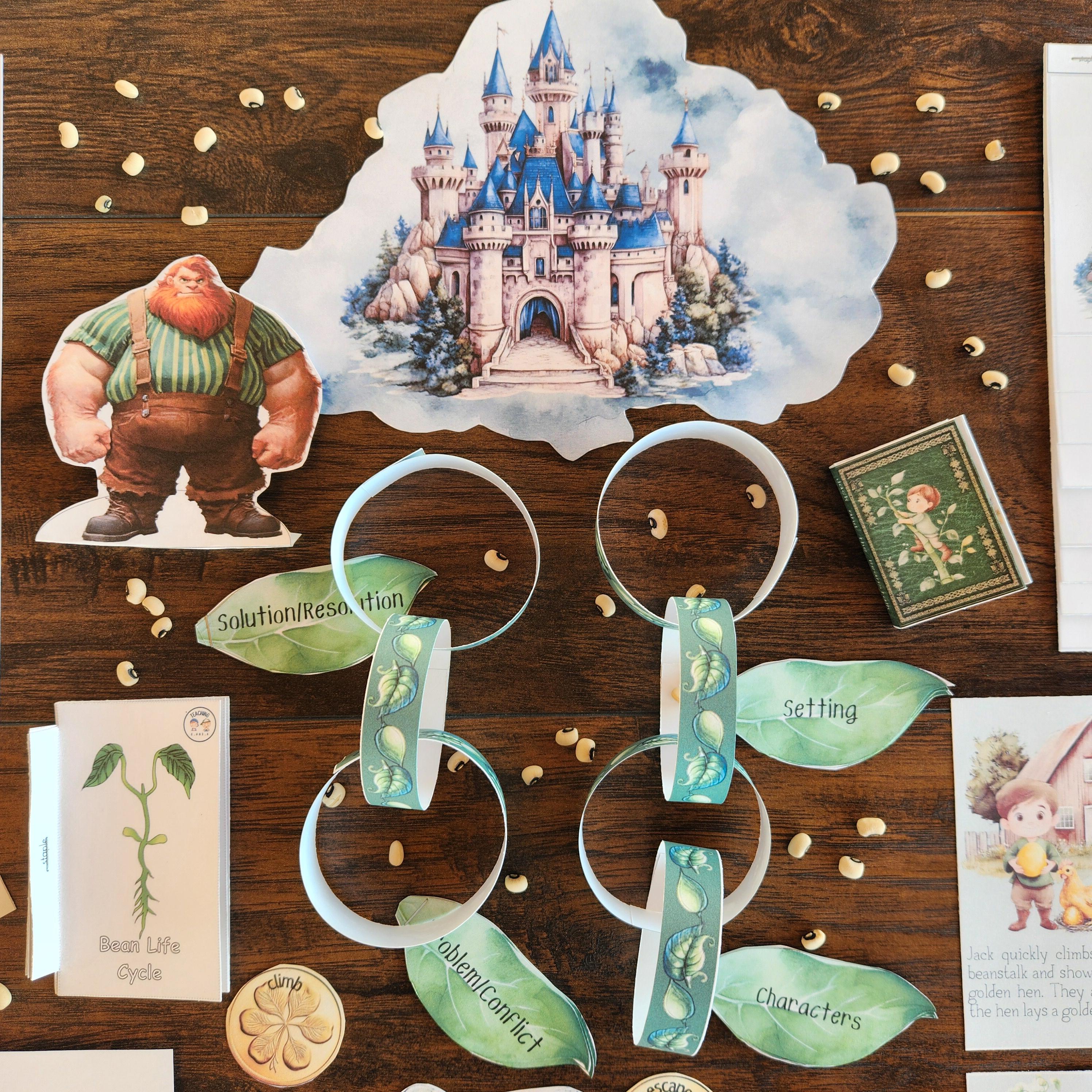 Jack and the Beanstalk Book Companion: Homeschool Language Activities ...