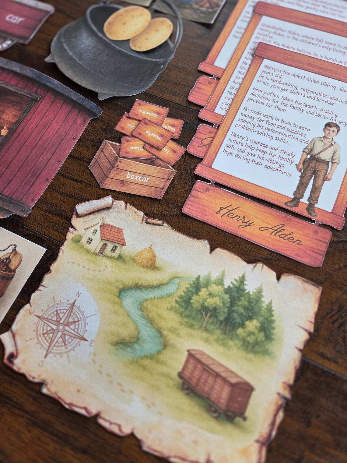 Boxcar Children Printable Book Study: Comprehension, STEM, Crafts ...