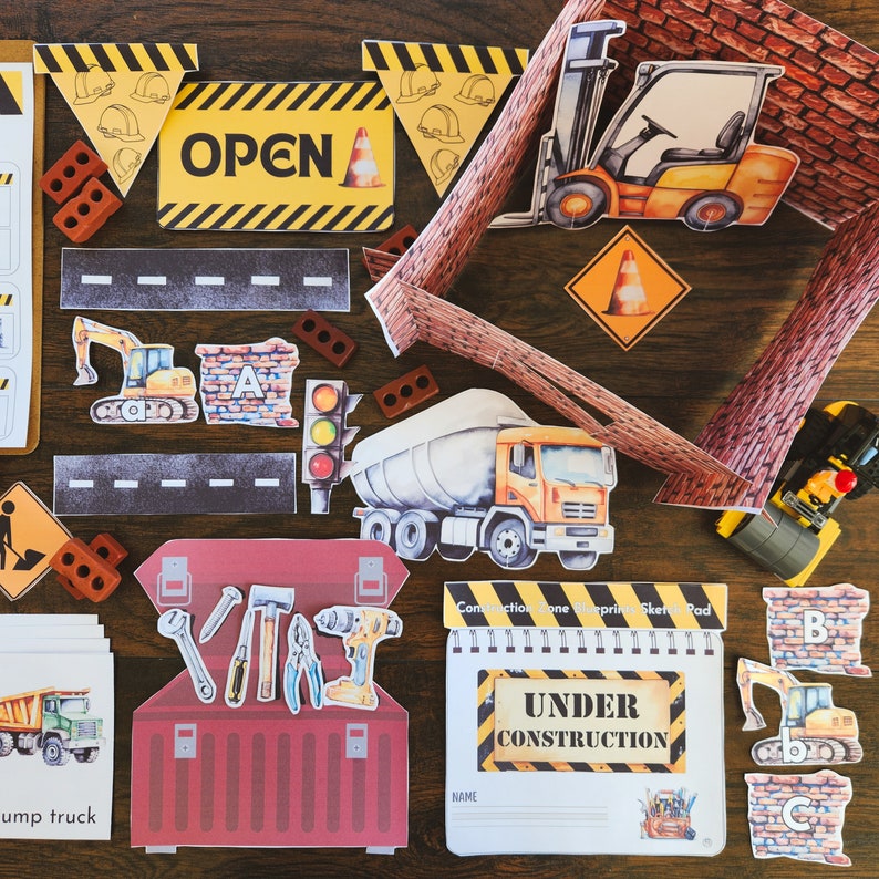 Construction, Dramatic Play, Dump Truck, Excavator, Homeschool ...
