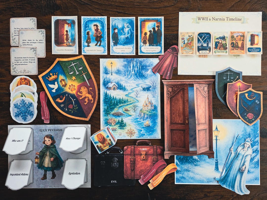 Narnia Unit Study: the Lion, the Witch, and the Wardrobe (130-page ...