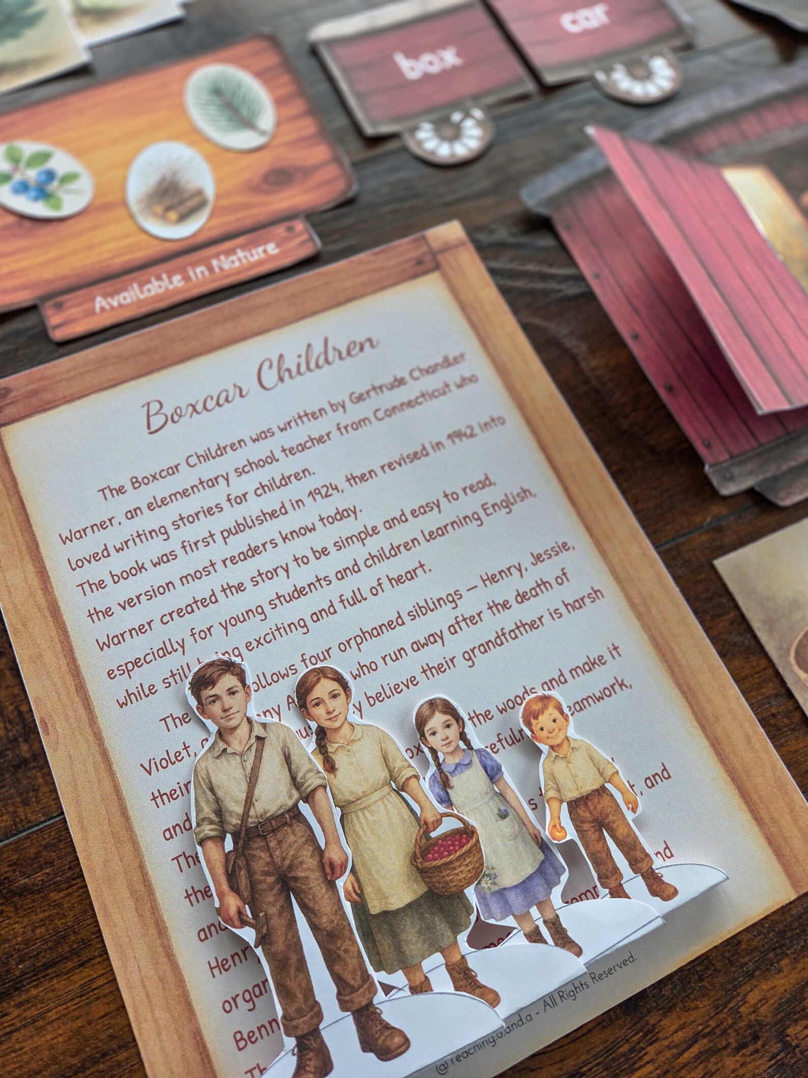 Boxcar Children Printable Book Study: Comprehension, STEM, Crafts ...