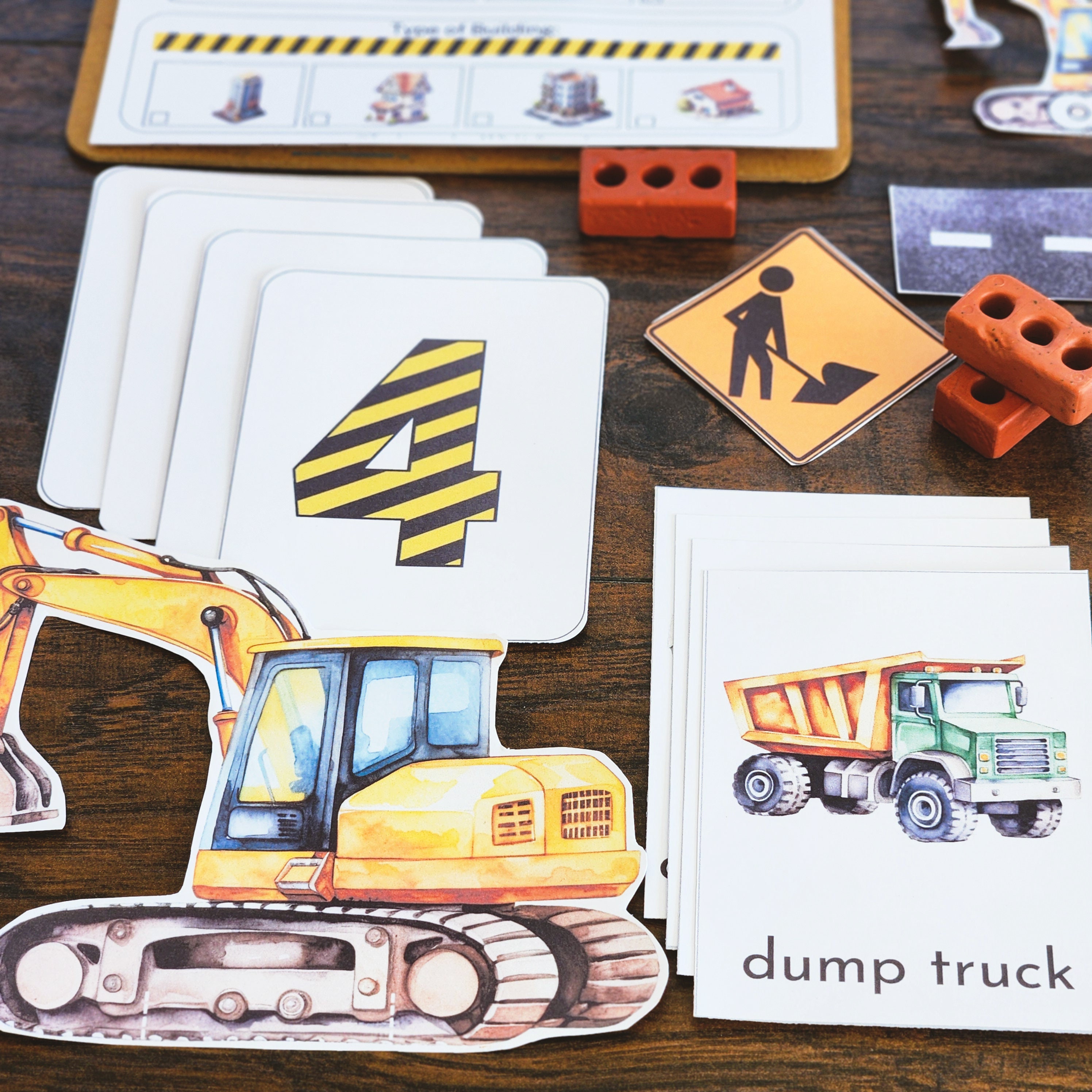 Construction, Dramatic Play, Dump Truck, Excavator, Homeschool ...