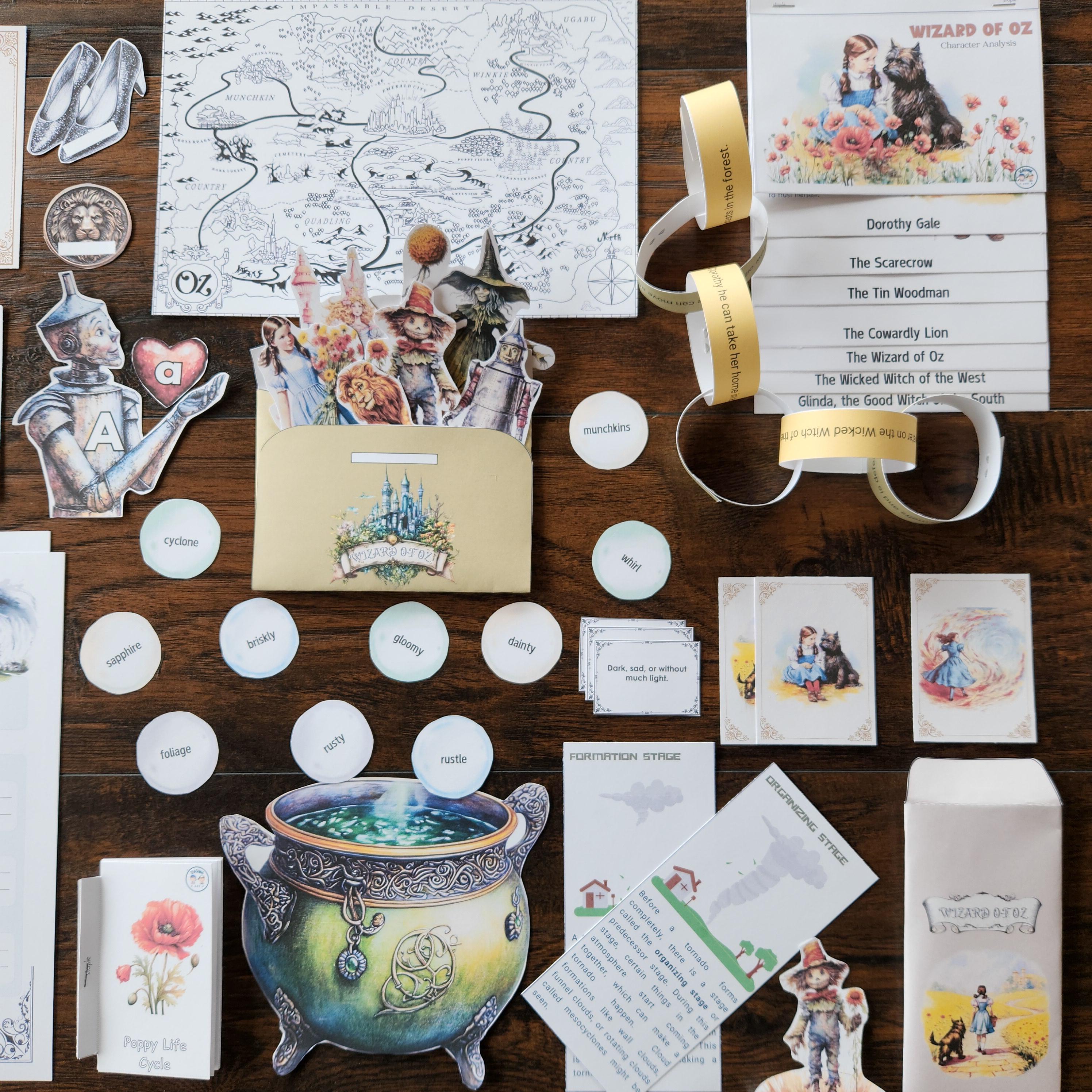 Wizard of Oz Book Companion: Printable Learning Pack (145 Pages) - Etsy