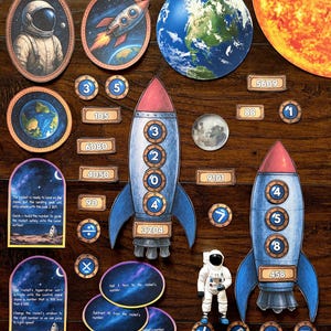 Space Adventure Place Value Game – Rocket Math Printable for Kids ...