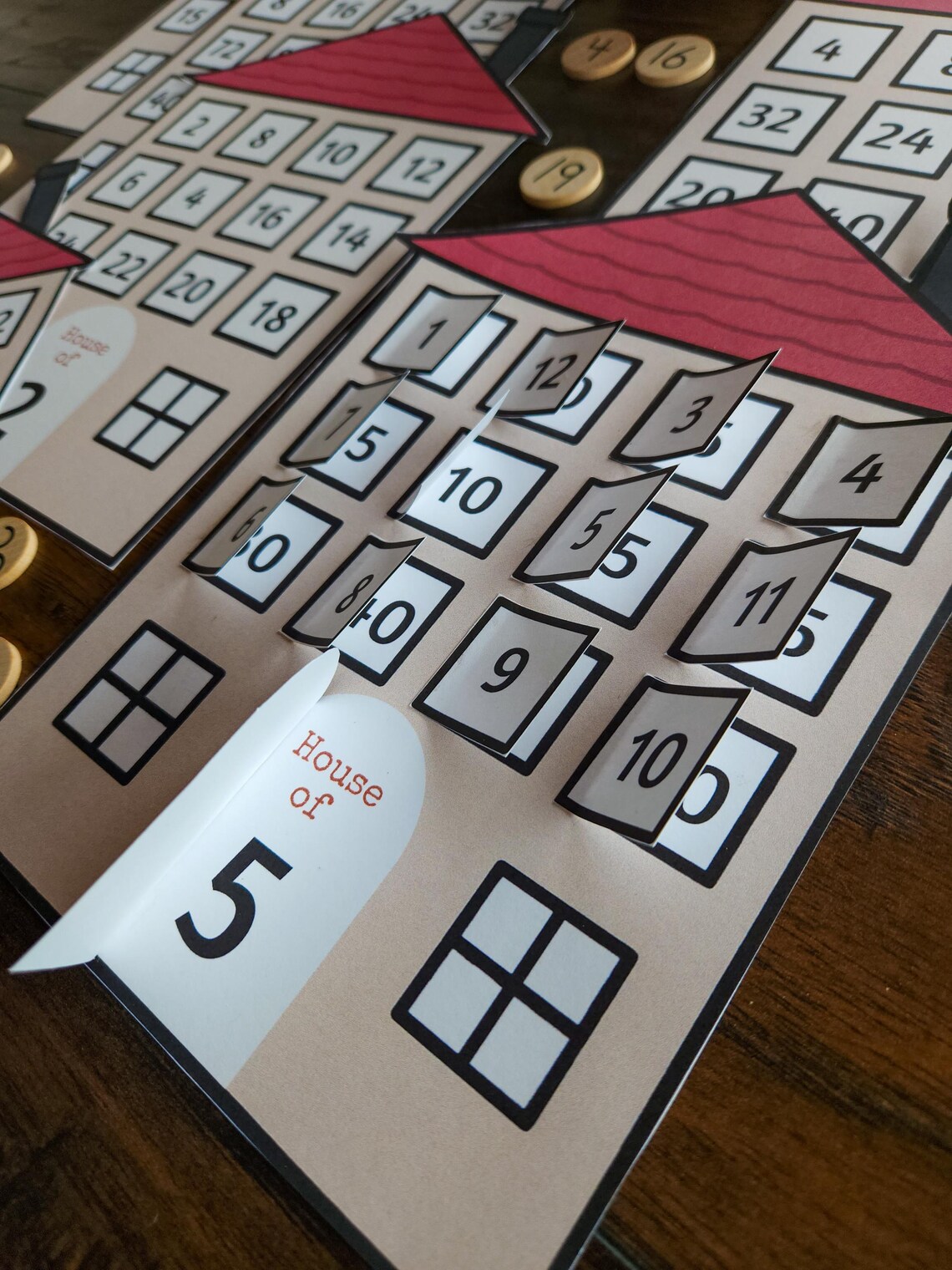 Multiplication Houses: Math Learning Activity (printable) - Etsy