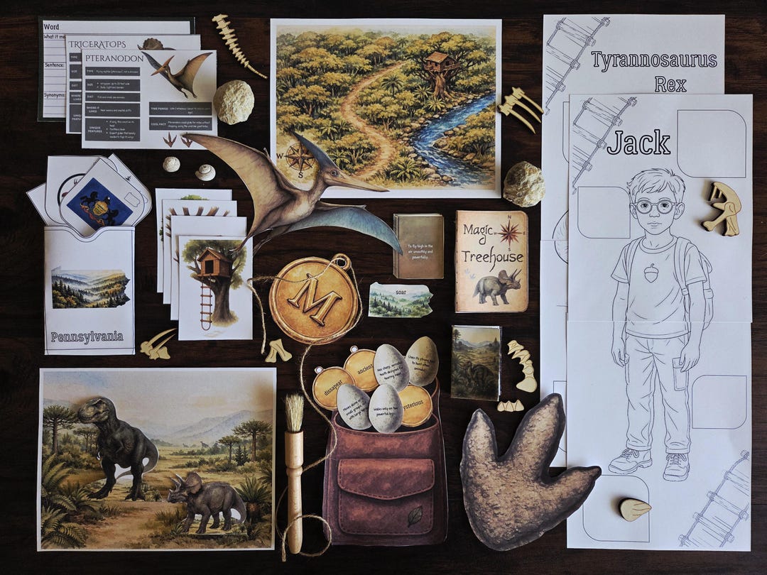 Magic Tree House Dinosaurs Before Dark Book Companion | 95-page ...