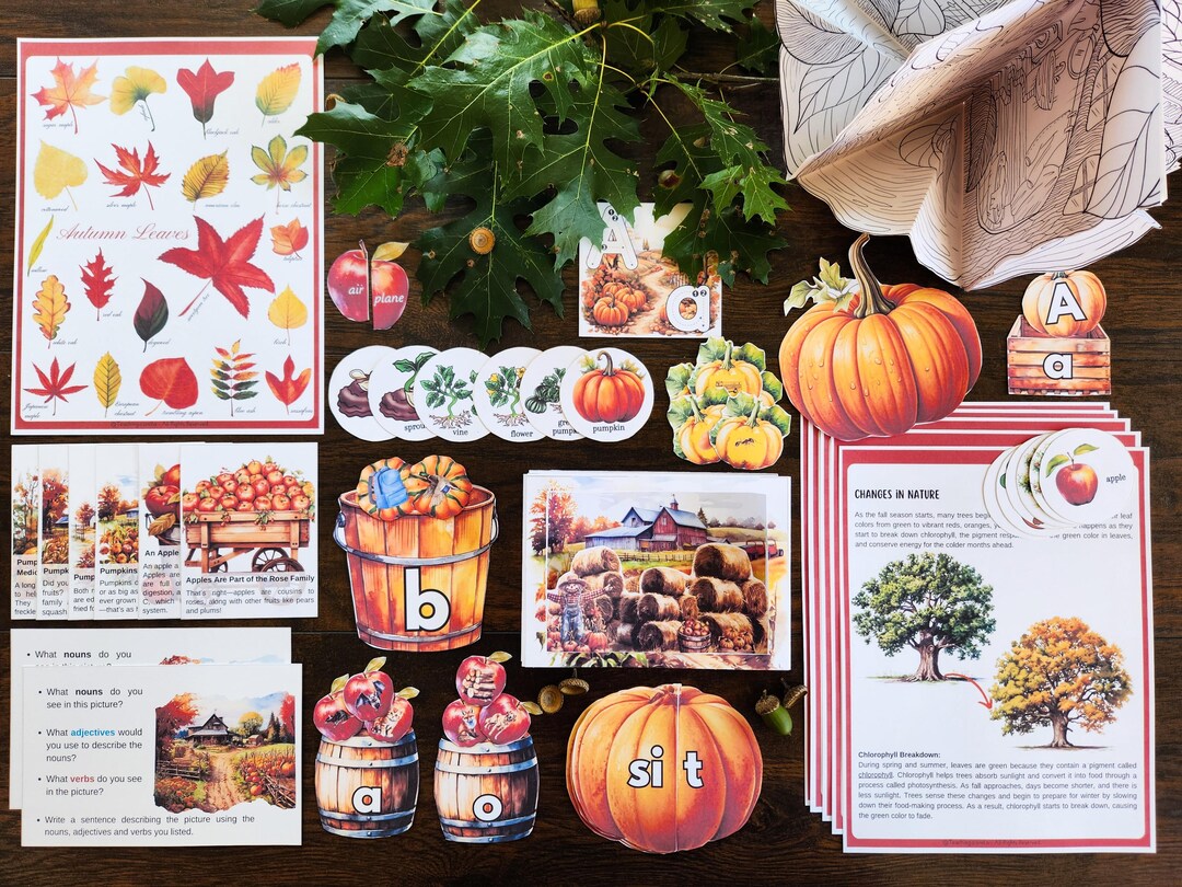 Autumn Adventures Printable Pack: Fall Homeschool Curriculum (160-page ...