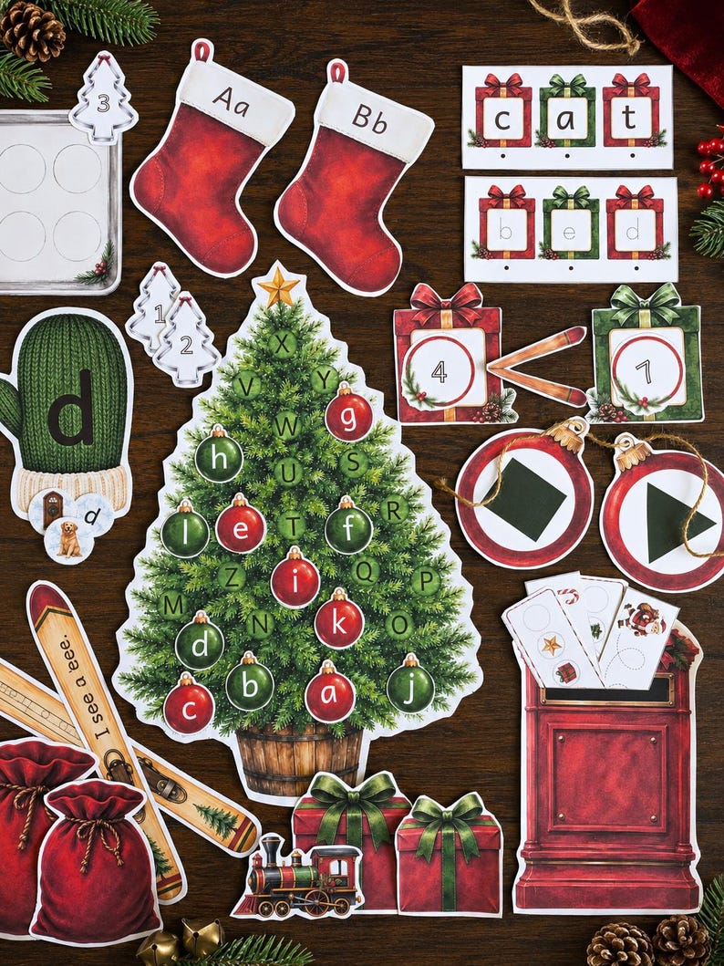 Christmas Preschool Activities | Pre-k Math & Literacy Learning Pack ...