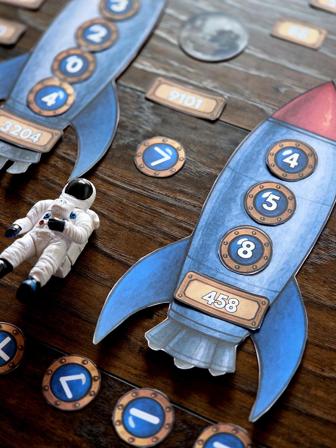 Space Adventure Place Value Game – Rocket Math Printable for Kids ...