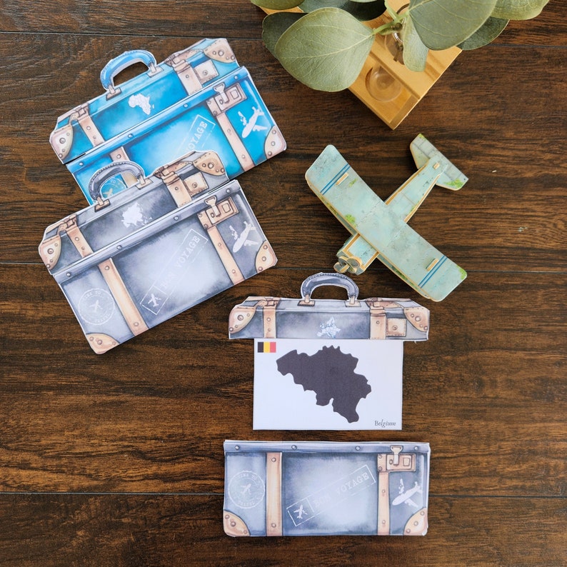 Map Suitcases Game, Countries of the World Maps, Homeschool Activities ...