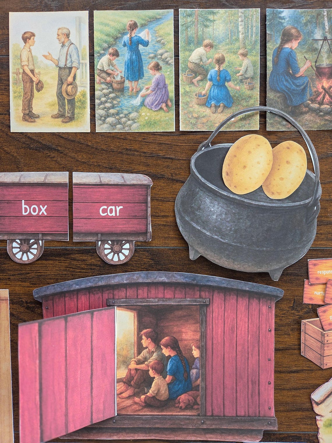Boxcar Children Printable Book Study: Comprehension, STEM, Crafts ...