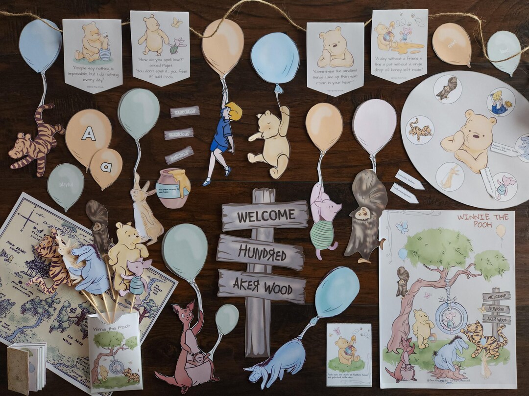 Winnie the Pooh Book Companion: Homeschool Literature Study (printable ...