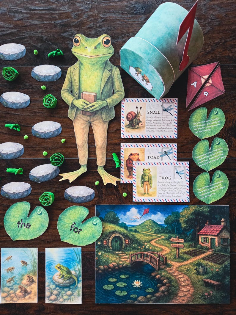 Frog and Toad Book Companion: Printable Study Guide With Activities (98 ...