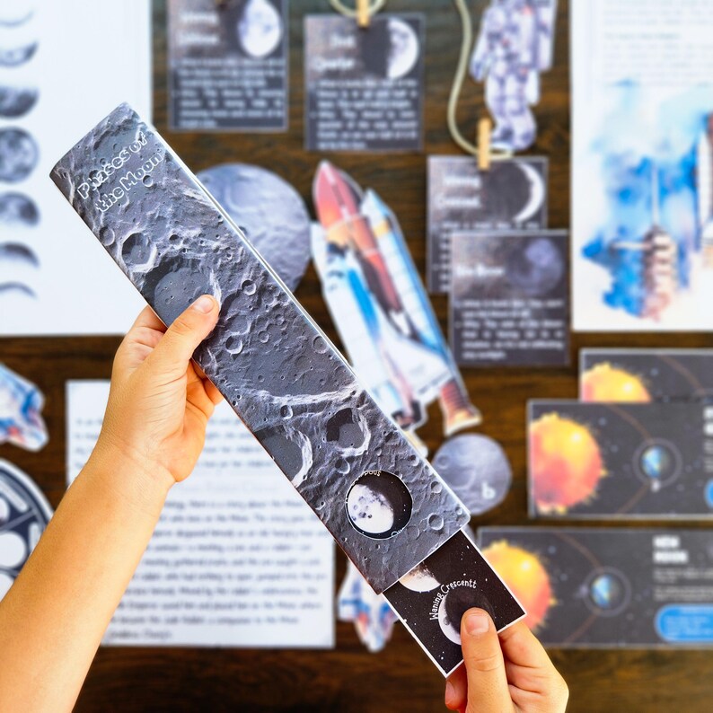 The Moon, Phases of the Moon, Printables, Homeschool Unit, Curriculum ...