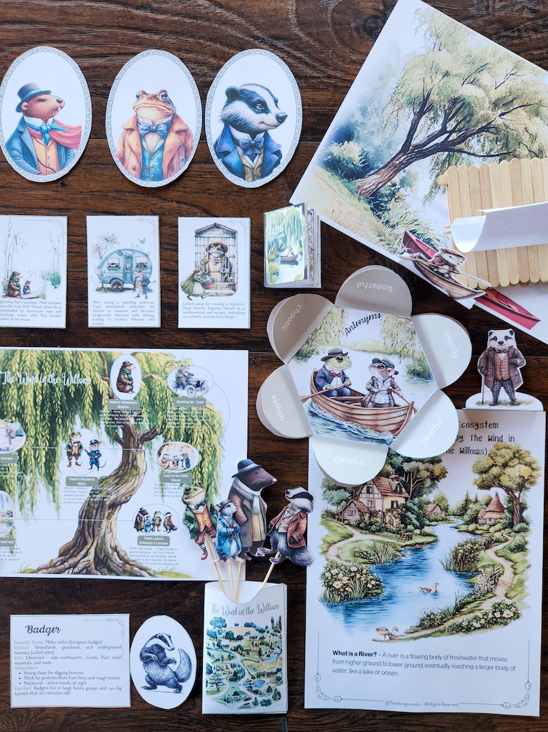 The Wind in the Willows Book Companion | Printable Unit Study ...