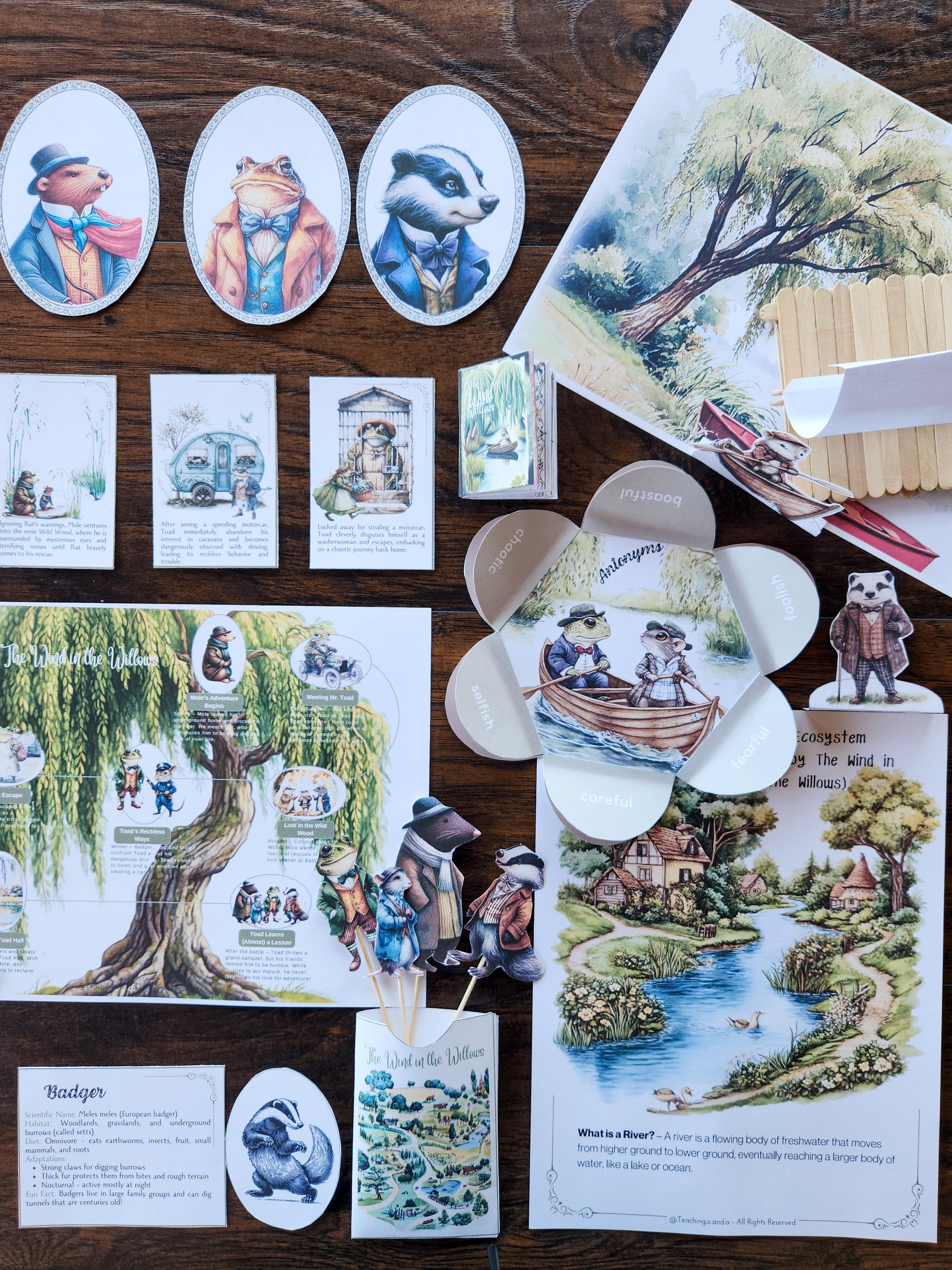 The Wind in the Willows Book Companion | Printable Unit Study ...