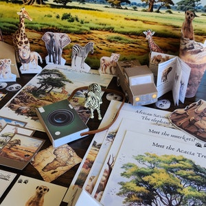 African Savanna Activity Pack: Animals, Stories, Crafts (printable) - Etsy