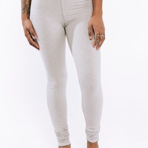 Organic Cotton Herringbone Leggings Light Color Leggings - Etsy