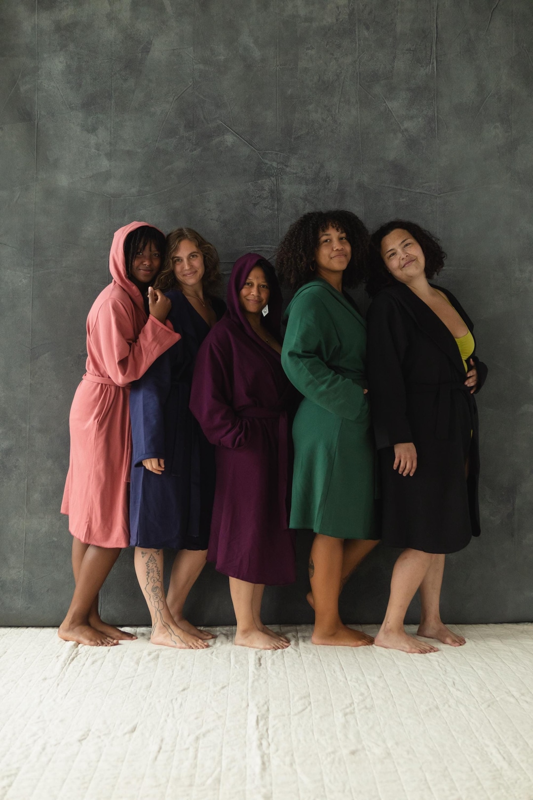 Organic Cotton Cozy Robe With Pockets - Hooded Robe Made From 100% ...