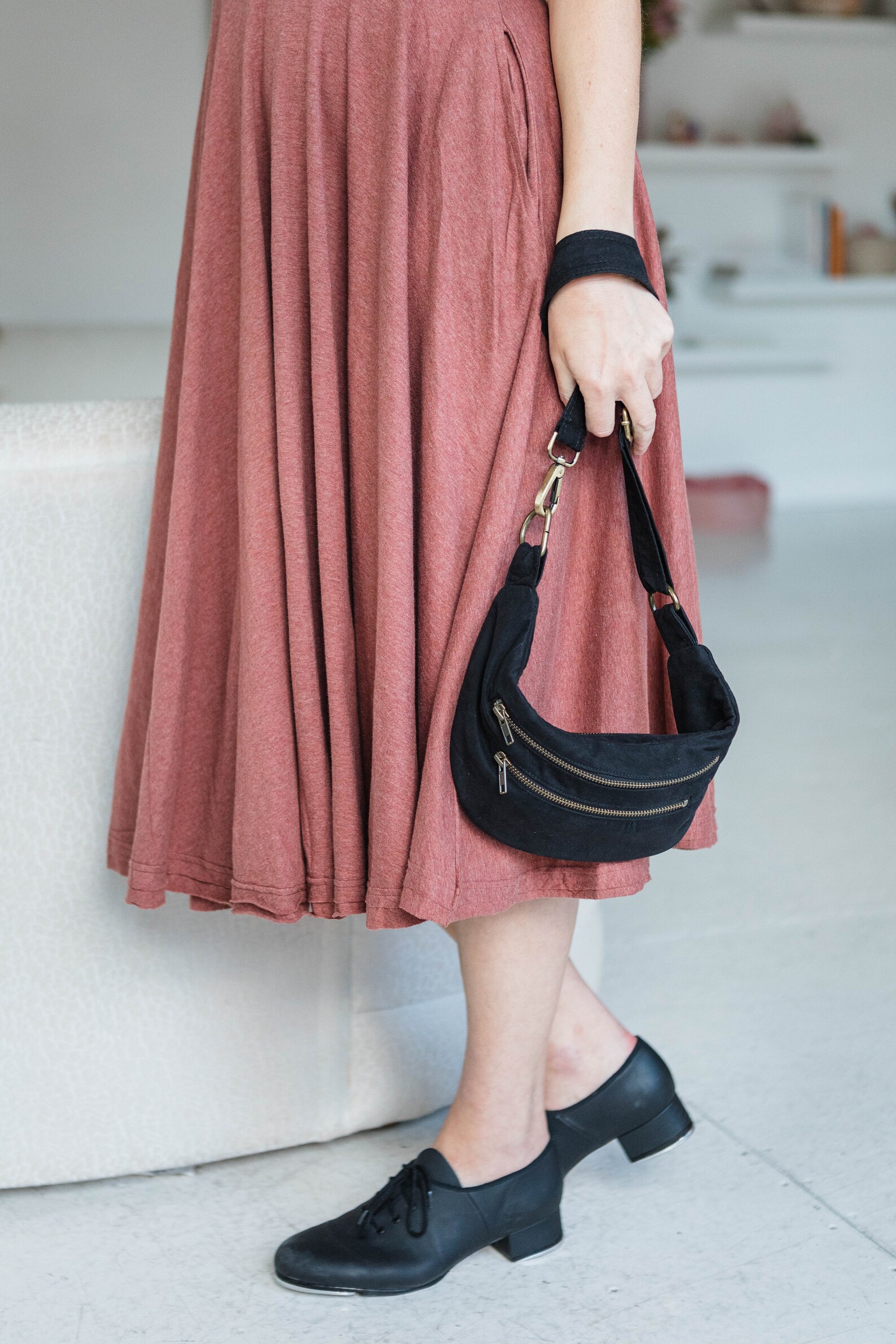 Twill Fanny Pack - Stonewashed Cotton Twill With Antique Bronze Fixings ...