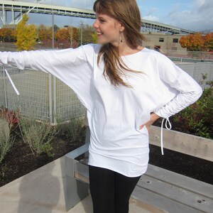 Circle Long Sleeve Top - New Spring Colors! - Ruched Sleeve Top ...