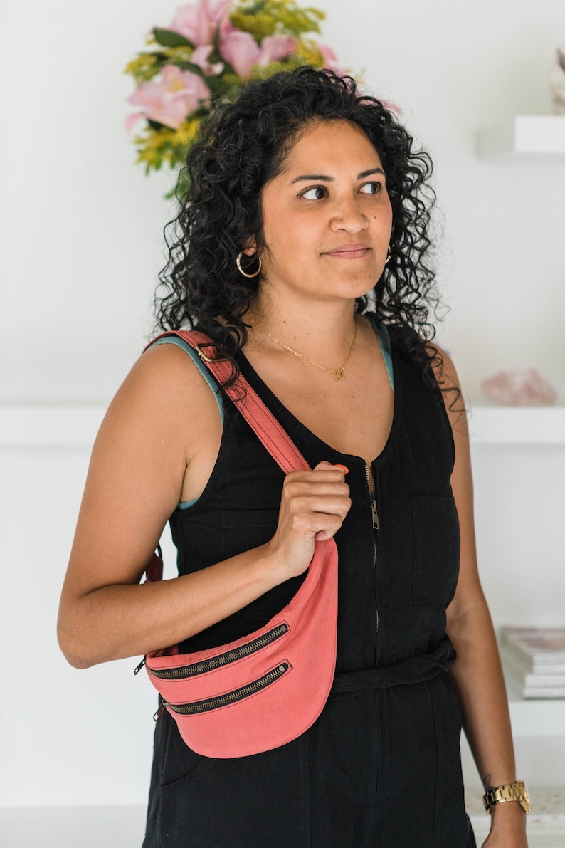 Twill Fanny Pack - Stonewashed Cotton Twill With Antique Bronze Fixings ...