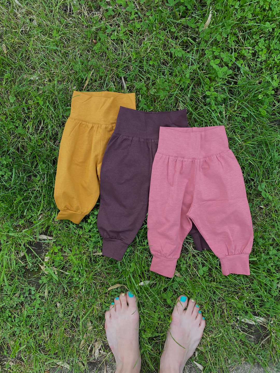 Organic Cotton Baby Pants Stretchy Pants for Little Legs Soft Baby ...