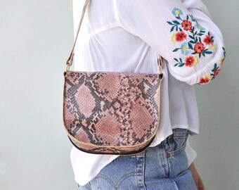 Pink Python Bag - Etsy