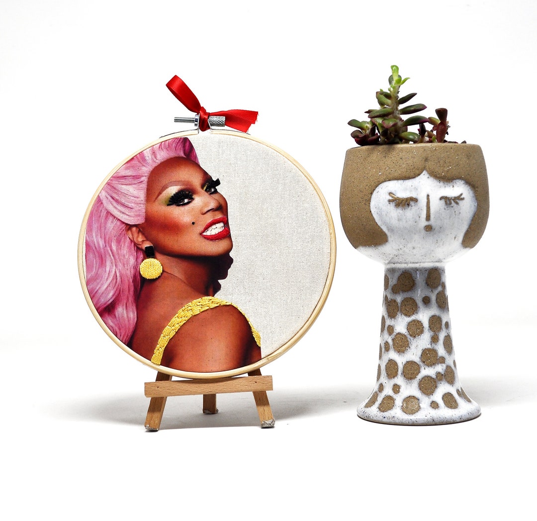 Drag Queen Theme Embroidery Design Modern Embroidery Queer World Drag ...